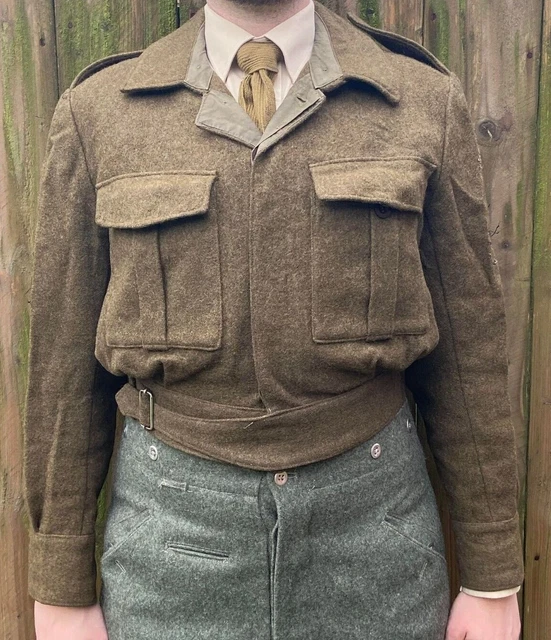 VINTAGE WW2 STYLE British/Dutch battle dress jacket £30.00 - PicClick UK