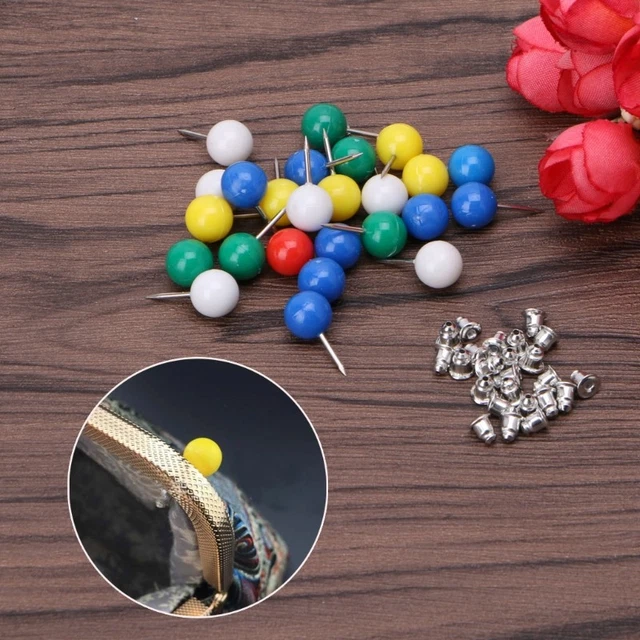 25PCS PATCHWORK PIN Pearl for Head Pins DIY Craft Quilting Tool Sewing ...