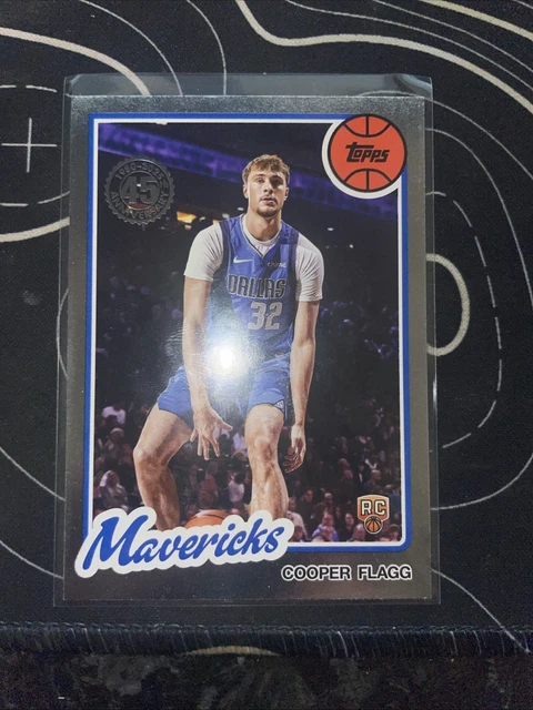 TOPPS 2025/26 NBA Cooper Flagg 45th Anniversary Rookie Card £10.80 ...