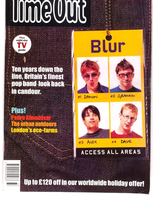 BLUR POP DAMON Albarn Pedro Almodovar Tomoko Takahashi TIME OUT LONDON ...