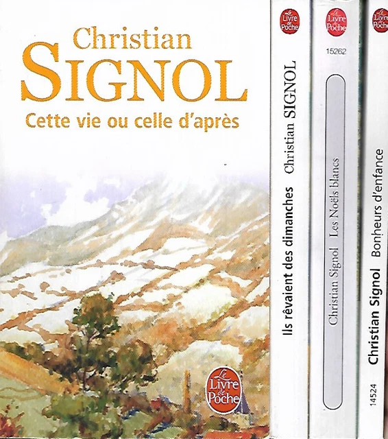 LOT X 4 CHRISTIAN SIGNOL éditions Le Livre de poche EUR 4,95 - PicClick FR