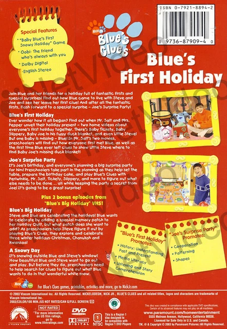 BLUE'S CLUES - Blue's First Holiday (Dvd) $9.99 - PicClick CA