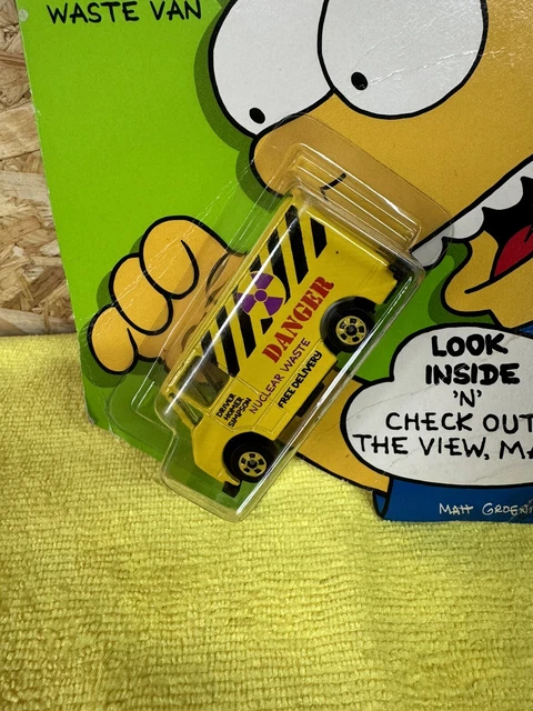 ORIGINAL 1990 HOT Wheels - The Simpsons - Homer`s Nuclear Waste Van £13 ...