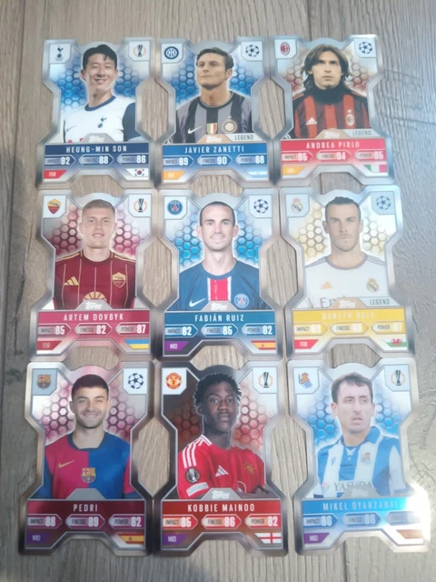 TOPPS MATCH ATTAX Extra 2024/25 24/25 2025 Shield Chrome full set 9 cards EUR 25,00 - PicClick DE