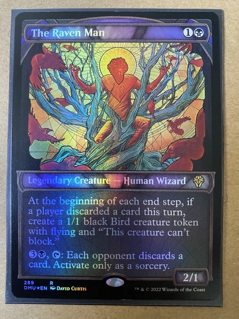 THE RAVEN MAN FOIL SHOWCASE RARE Dominaria United DMU MTG Magic *NEW ...