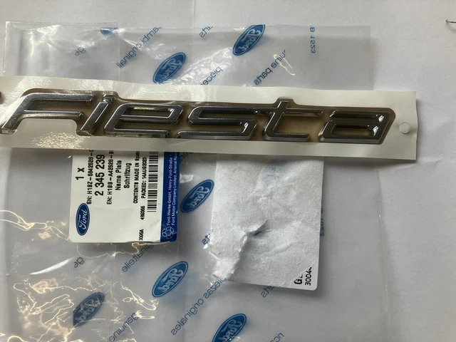 GENUINE FORD FIESTA Mk8 Fiesta Name Plate Badge 05/2017- 2345239 £20.00 ...