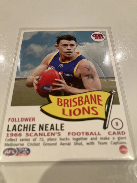 AFL 2024 TEAMCOACH Brisbane Lions - Lachie Neale Scanlen's Card No.8 $1 ...