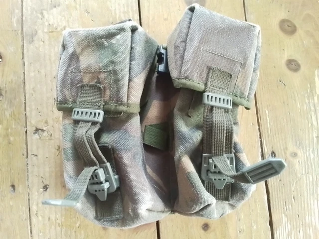BRITISH ARMY PLCE Universal Ammunition / Double Magazine Pouch DPM ...