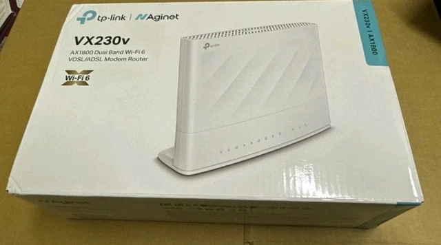 TP-LINK AGINET VX230V Ax1800 Dual Band Wi-Fi 6 Vdsl/Adsl Modem Router ...