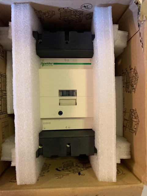 SCHNEIDER ELECTRIC LC1D115G6 Contactor 120v 60hz 55kw 400v 75hp 460v ...