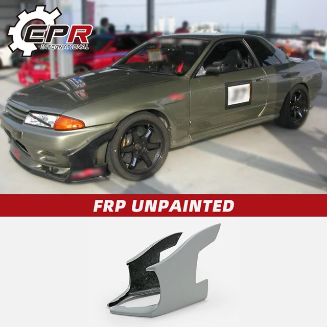 GD STYLE FRP Unpainted For Nissan R33 GTR Front Bumper Canards Body ...