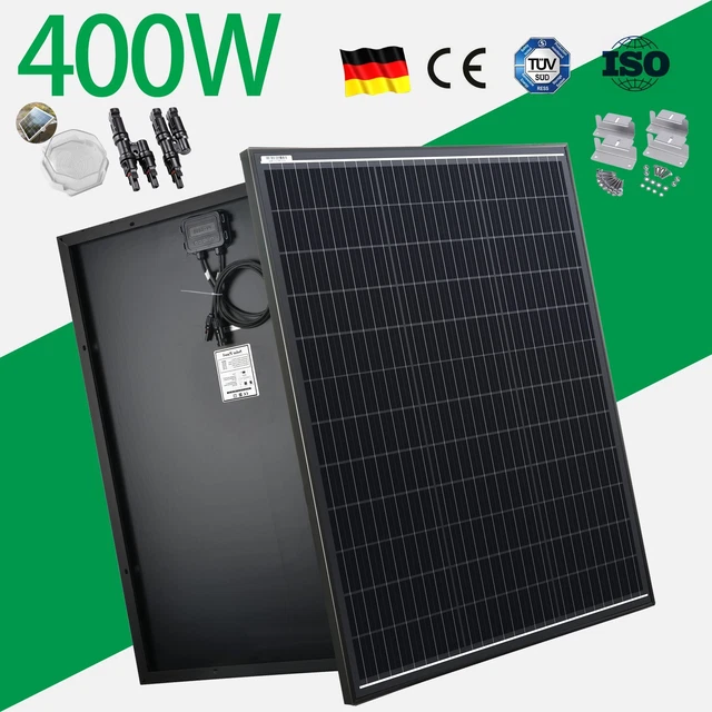 400W 12V SOLAR Panel Car Mono Caravan camping boat charger Battery ...