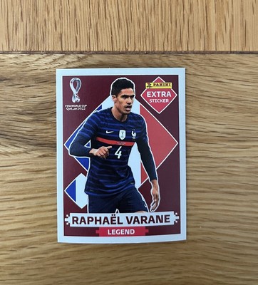 PANINI QATAR 2022 FIFA World Cup sticker - Raphael Varane - EXTRA STICKER LEGEND £10.00 ...