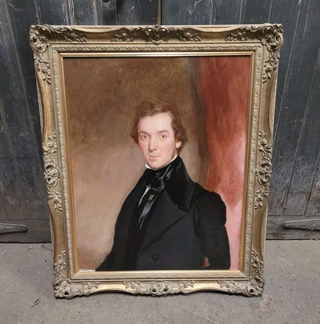 ANTIQUE 19TH CENTURY Portrait Oil Painting Of A Gentleman £699.00 - PicClick UK