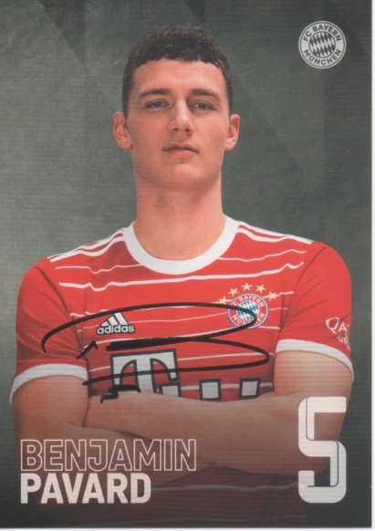 BENJAMIN PAVARD (FC Bayern Munich) 2022/2023, original signature £3.48 ...
