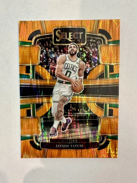 2023-24 PANINI SELECT JAYSON TATUM Concours ORANGE FLASH PRIZM Celtics #45 EUR 0,92 - PicClick FR