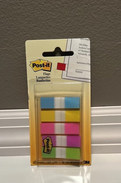 POST-IT PAGE Flags in Portable Dispenser 5 colors 20 Flags per Color $5 ...