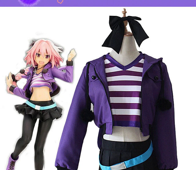 FATE/GRAND ORDER APOCRYPHA FA Rider Astolfo Dress Cosplay Costume ...