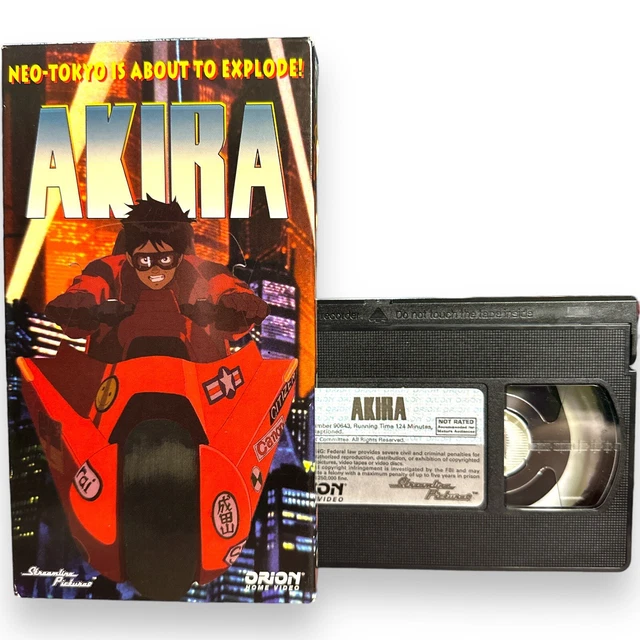 AKIRA VHS STREAMLINE Pictures Redub version 1989 Manga Anime rare htf ...