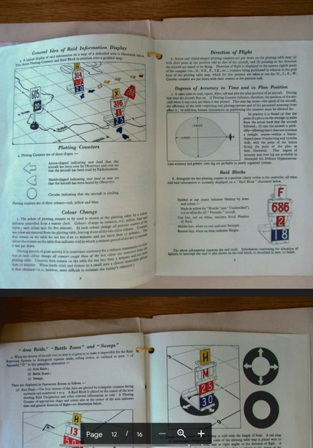 ORIGINAL WW2 RAF battle of britain operations room raid block strength ...