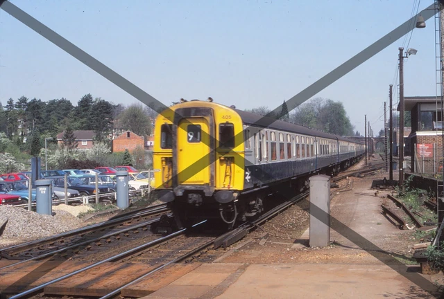 RAILWAY LOCOMOTIVE 35MM Slide – Class 438 Emu Arriving At Station 1981 ...