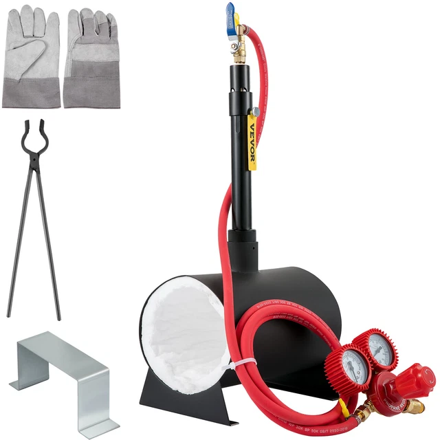 VEVOR GAS PROPANE Forge Furnace Burner Portable Single Burner Metal ...