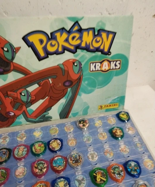 COLLECTION POKÉMON RARE Ancien Présentoir Jeton Pog Badge Pikachu ...