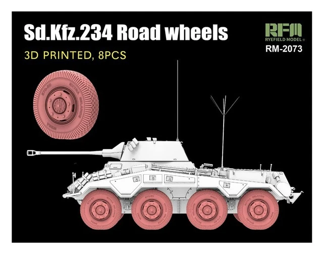 RYE FIELD MODEL Sd.kfz.234/2 Puma Road Wheels 1/35 Rm2073 EUR 22,50 ...