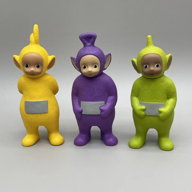 TELETUBBIES PLASTIC FIGURES Tinky Winky Dipsy Lala DHX bundle 1h Combi ...