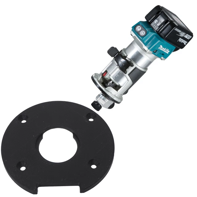 TREND BRASS GUIDE Bush Adaptor Base Plate for Makita DRT50 RT0700X ...