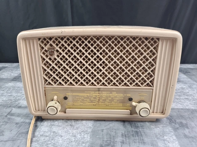 VINTAGE PHILIPS PHILETTA Röhrenradio Modell BD 222 EUR 60,00 - PicClick DE