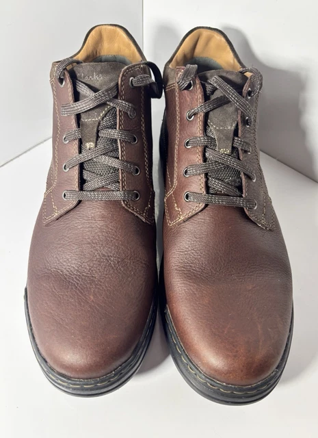 CLARKS GORE TEX Leather Ankle Boots Brown Waterproof UK 12 EU 47 Mens £ ...