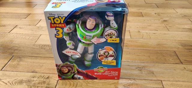 DISNEY PIXAR TOY Story 3 Jet Pack 12" Buzz Lightyear Electronic Deluxe ...