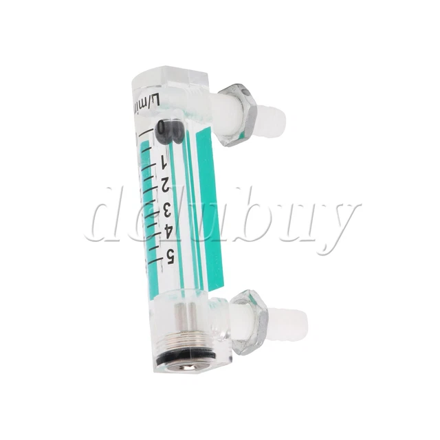2 X ACYLIC Flowmeter LZQ-1 Flow Meter 0-5LPM 0.6Mpa w/ Control Valve ...