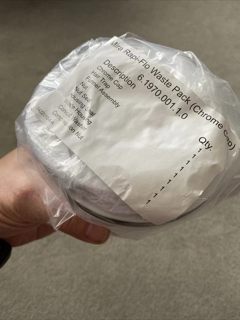 NEW SHOWER TRAP - Mira Rapi-Flo Waste Pack (Chrome Cap) 90mm £15.00 ...