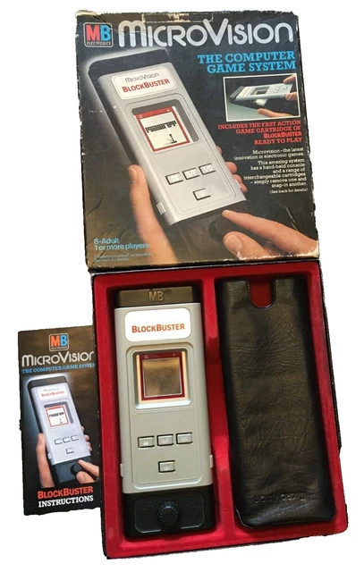 MB MICROVISION 1979 Computer Game System Block Buster boxed & Fully ...