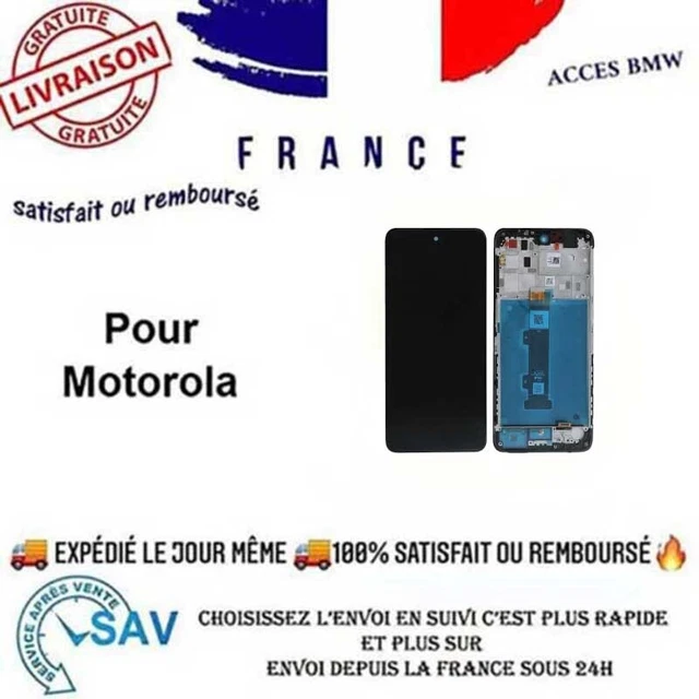 ORIGINAL ECRAN TACTILE Noir Assemblés Sur Châssis Pour Motorola Moto E32S EUR 70,99 - PicClick FR