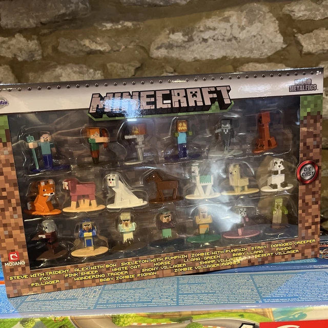 MINECRAFT NANO METALFIGS Die-Cast 20x Figure Set - Jada Mojang - Brand ...