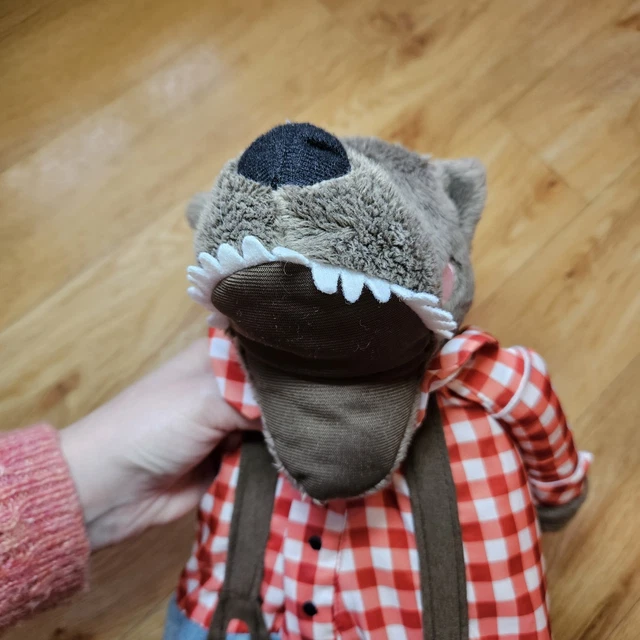 IKEA LUFSIG BIG Bad Wolf X 2 & Grandma Plush Soft Toys Set Bundle £14. ...
