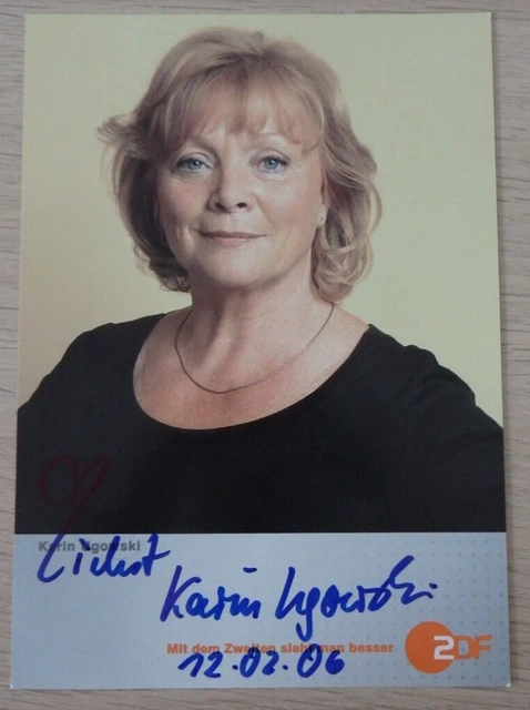 AUTOGRAMM DEUTSCHE FILM TV Theater Schauspielerin Karin Ugowski 2006 (113622) EUR 2,49 - PicClick DE