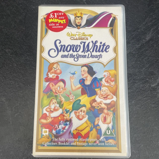 SNOW WHITE AND the Seven Dwarfs VHS PAL Video Tape - Walt Disney No ...