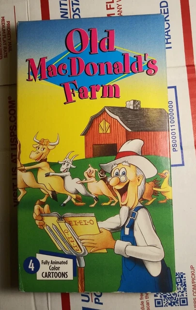 OLD MACDONALD'S FARM [VHS Tape] 4 Animated Cartoons £10.10 - PicClick UK