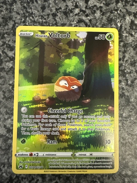 POKÉMON TCG HISUIAN Voltorb Crown Zenith: Galarian Gallery GG01/GG70 ...