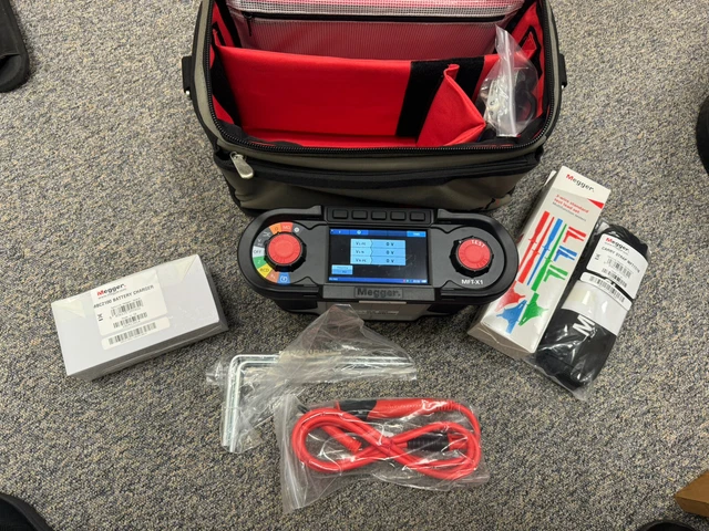 MEGGER MFT-X1 MULTIFUNCTION Tester C/W Carry Case, Leads, 12 Months Cal ...