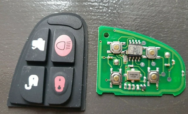 ORIGINAL RESTORED JAGUAR X-Type S-Type XJR Key Fob Remote CIRCUIT BOARD ...