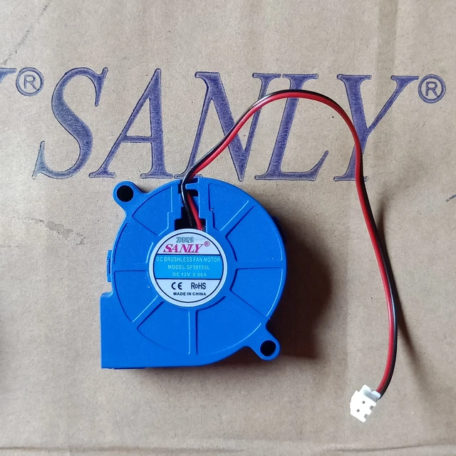 NEU FÜR SANLY SF5015SL 12V 5CM 0,06A 2PIN Luftbefeuchter Ventilator ...