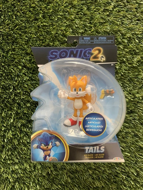 SONIC THE HEDGEHOG 2 Movie TAILS With Blaster Action Figure Jakks 2022 ...