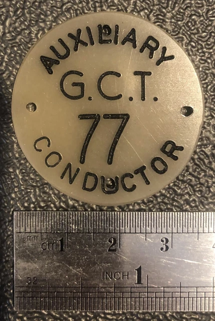 VINTAGE WWII GLASGOW Corporation Transport Bus Conductors Badge 1942-45 ...