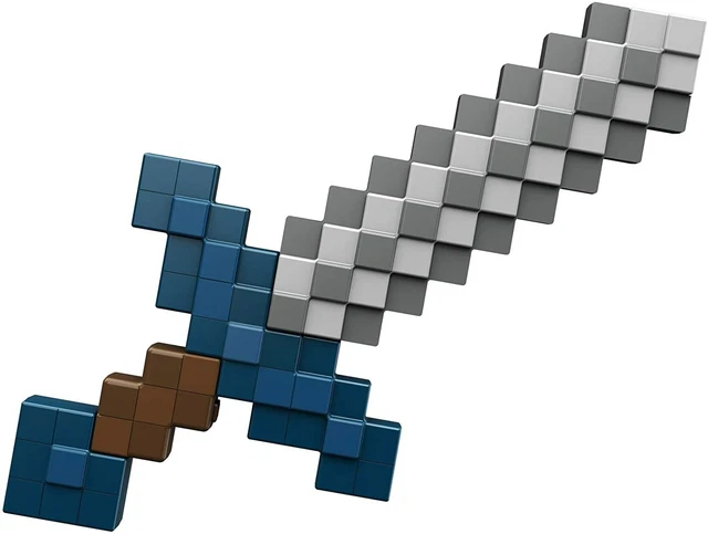 MINECRAFT DUNGEONS DELUXE Diamond Sword Weapon Foam Sounds Childrens ...