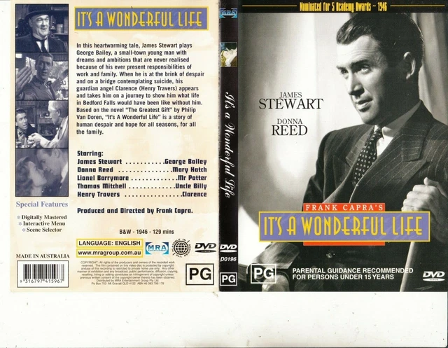 IT'S A WONDERFUL Life-1946-[James Stewart]-MRA Entertainment-Movie MRAE ...